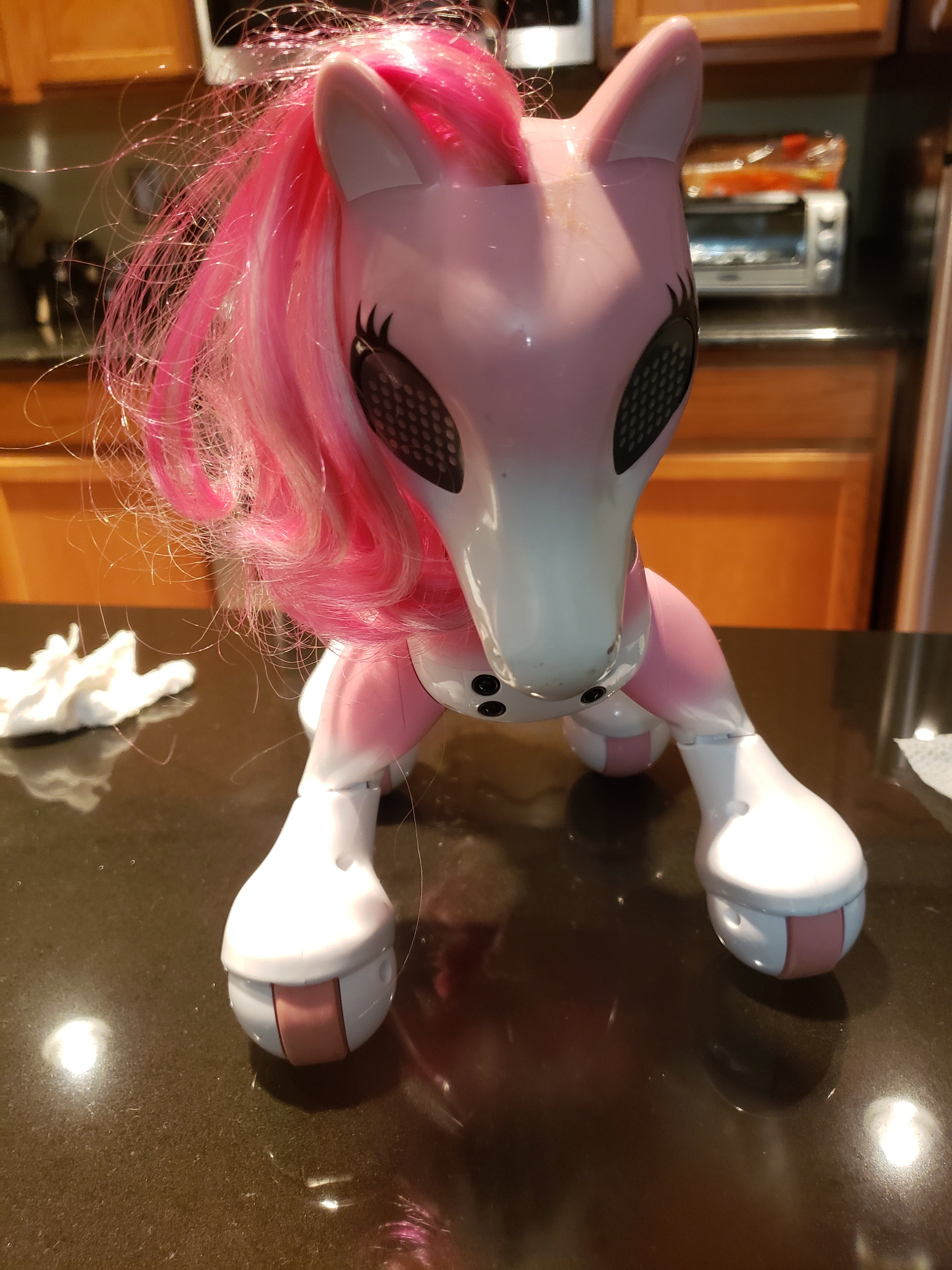 Zoomer Show Pony - Interactive Pink & White Robot Horse TOY - Pre-Owned ...